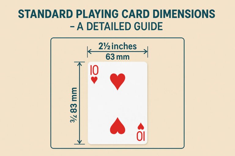What are Standard Playing Card Dimensions?